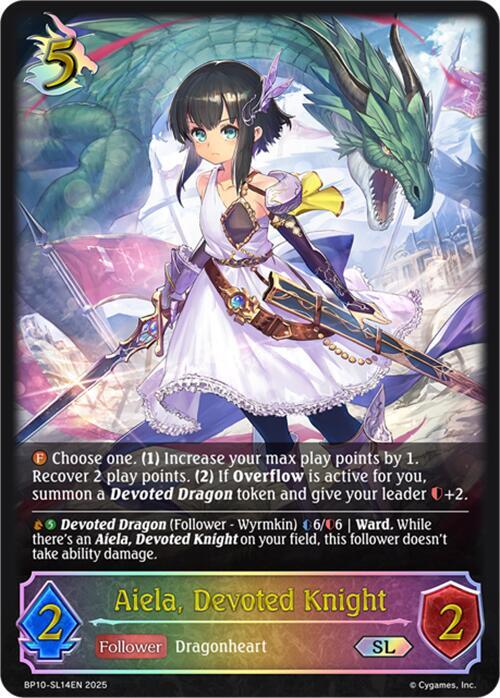 Aiela, Devoted Knight (SL) - BP10: Gods of the Arcana - Shadowverse: Evolve - TCGplayer.com