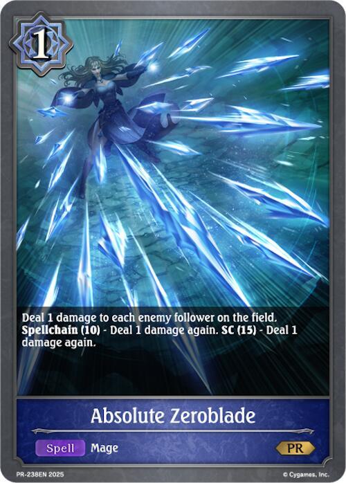 Absolute Zeroblade - PR-238 - Shadowverse: Evolve Promo Cards ...