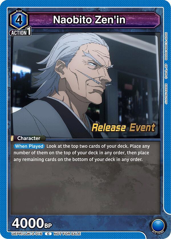 Naobito Zen'in - UEX02BT: Jujutsu Kaisen Vol.2 Release Event Cards ...
