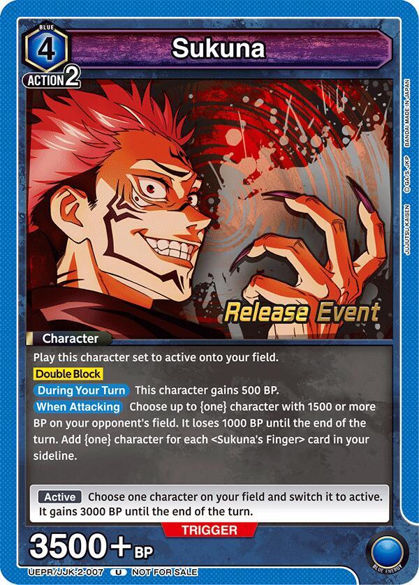Sukuna (007) - UEX02BT: Jujutsu Kaisen Vol.2 Release Event Cards ...