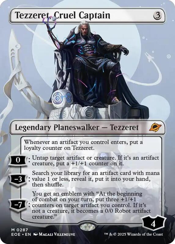 Tezzeret, Cruel Captain (Borderless) - Edge of Eternities - Magic: The ...
