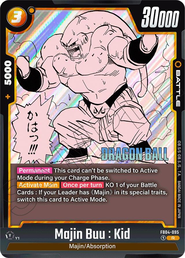 Majin Buu : Kid - FB04-095 - Manga Booster 01 - Dragon Ball Super ...