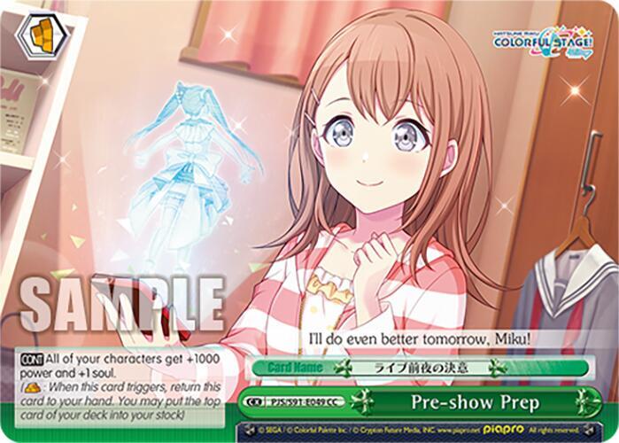 Pre-show Prep - HATSUNE MIKU: COLORFUL STAGE! - Weiss Schwarz ...