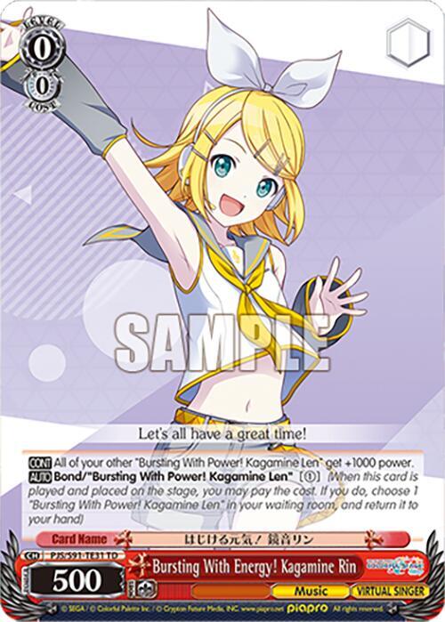 Bursting With Energy! Kagamine Rin (PJS/S91-TE31 TD) - HATSUNE MIKU ...