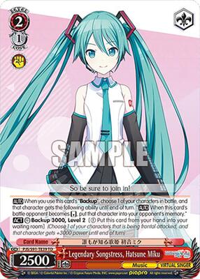 Legendary Songstress, Hatsune Miku - HATSUNE MIKU: COLORFUL STAGE ...
