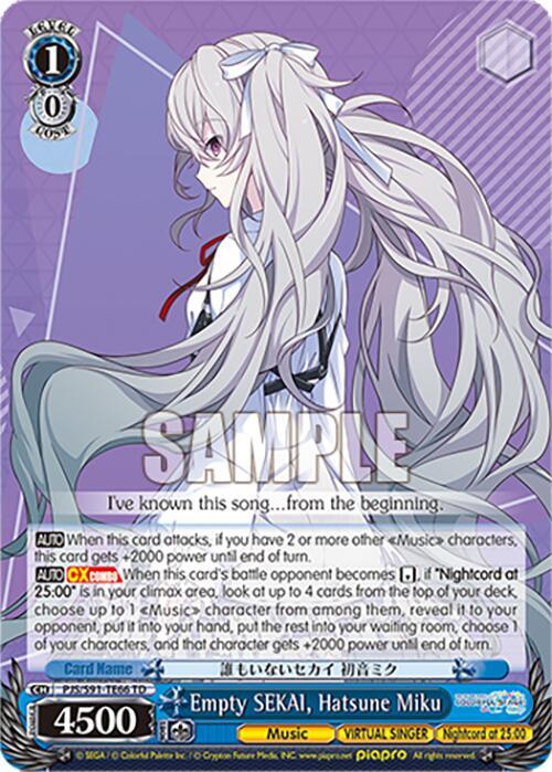 Empty SEKAI, Hatsune Miku - HATSUNE MIKU: COLORFUL STAGE! - Weiss Schwarz - TCGplayer.com