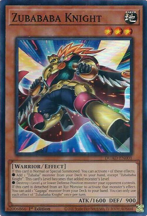 Zubababa Knight - Duelist's Advance - YuGiOh - TCGplayer.com