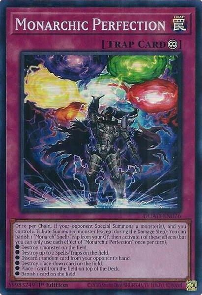 Monarchic Perfection - Duelist's Advance - YuGiOh - TCGplayer.com