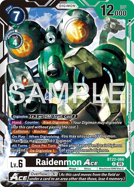 Raidenmon ACE - Cyber Eden - Digimon Card Game - TCGplayer.com
