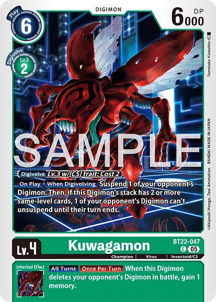 Kuwagamon - Cyber Eden - Digimon Card Game - TCGplayer.com