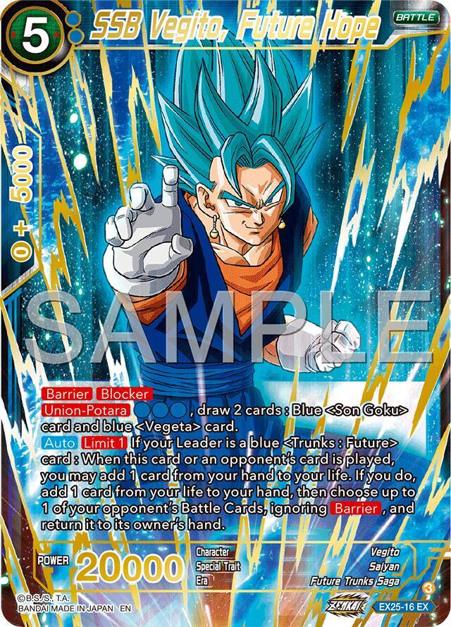 SSB Vegito, Future Hope - Expansion Deck Box Set 25: Premium ...