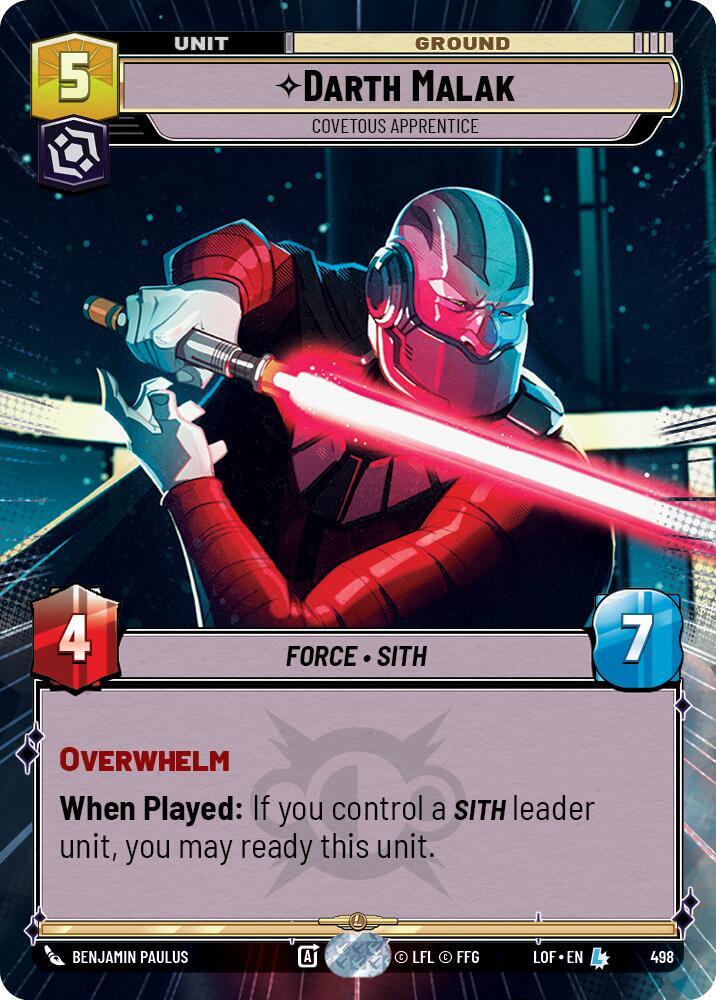 Darth Malak - Covetous Apprentice (Hyperspace) - Legends of the Force ...