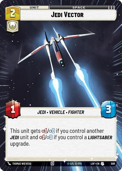 Jedi Vector (Hyperspace) - Legends of the Force - Star Wars: Unlimited ...