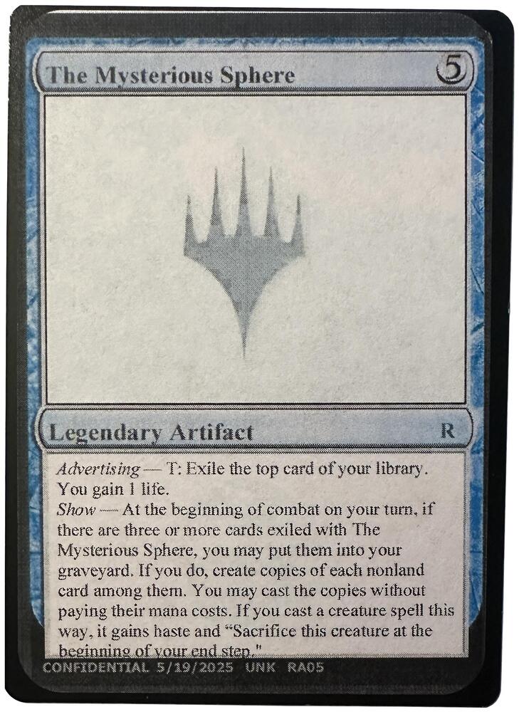 The Mysterious Sphere - Un-Known Event Playtest Cards - Magic: The ...