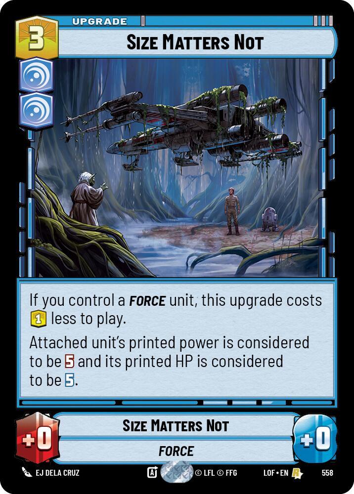 Size Matters Not (Foil) - Legends of the Force - Star Wars: Unlimited ...