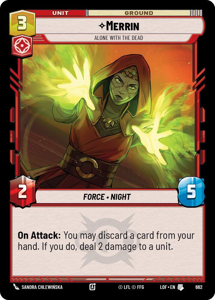 Merrin - Alone with the Dead (Foil) - Legends of the Force - Star Wars ...