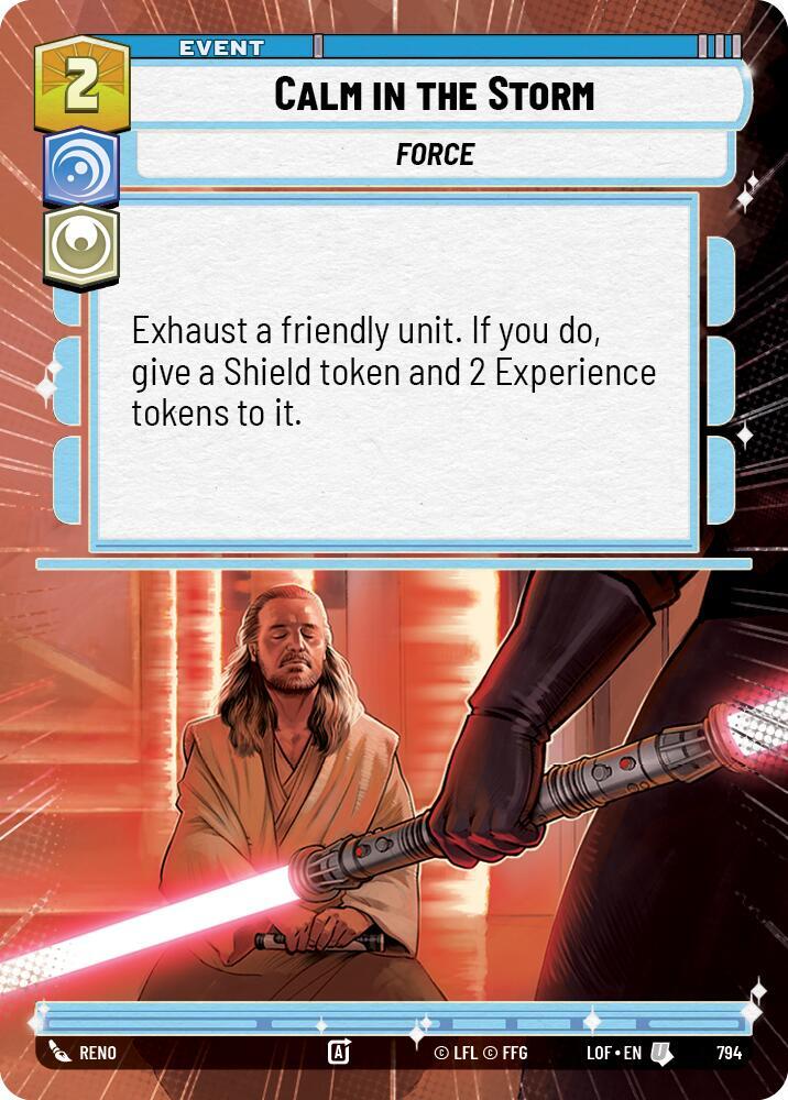 Calm in the Storm (Hyperspace Foil) - Legends of the Force - Star Wars: Unlimited - TCGplayer.com