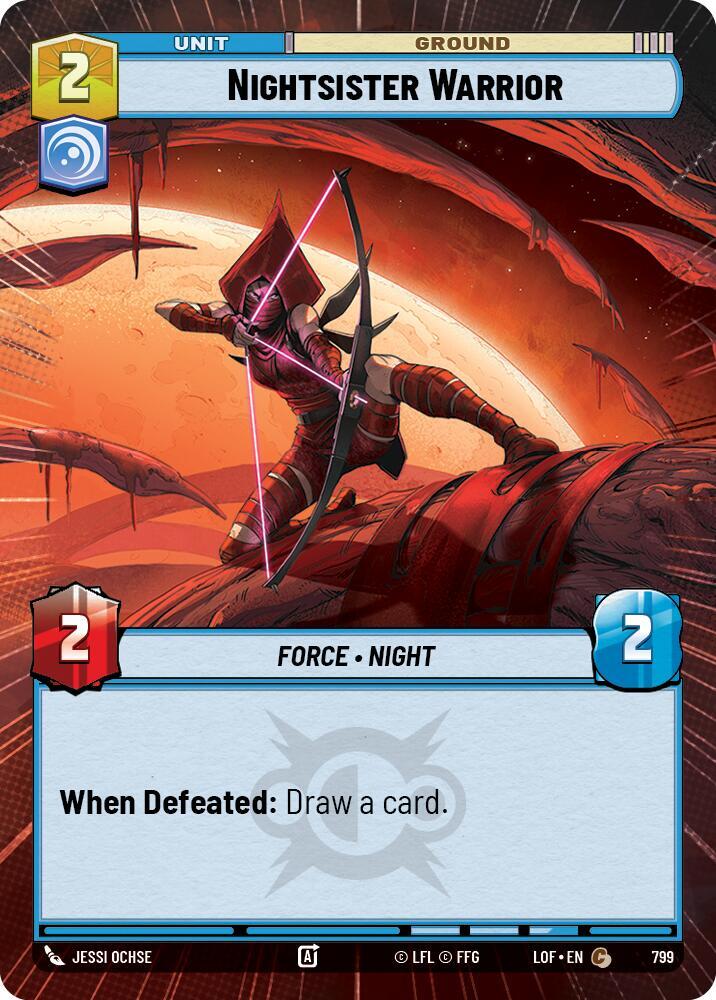 Nightsister Warrior (Hyperspace Foil) - Legends of the Force - Star Wars: Unlimited - TCGplayer.com