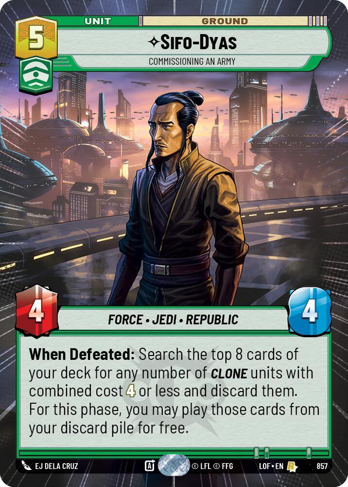 Sifo-Dyas - Commissioning An Army (Hyperspace Foil) - Legends of the ...