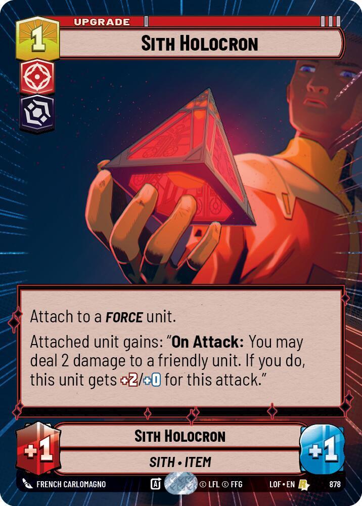 Sith Holocron (Hyperspace Foil) - Legends of the Force - Star Wars ...