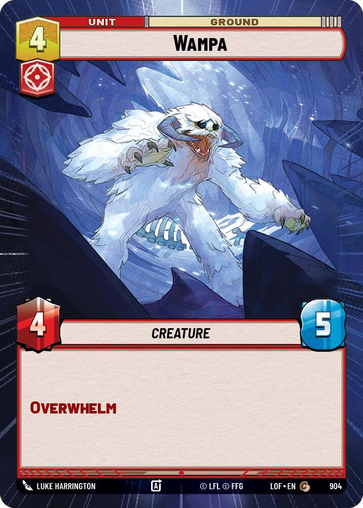 Wampa (Hyperspace Foil) - Legends of the Force - Star Wars: Unlimited ...