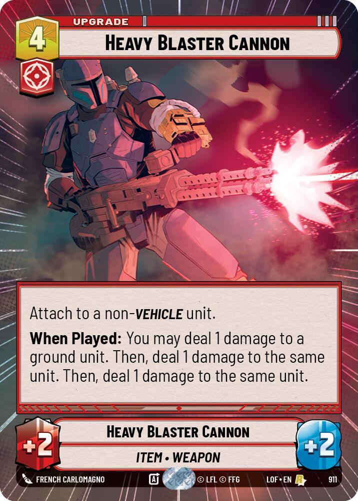 Heavy Blaster Cannon (Hyperspace Foil) - Legends of the Force - Star ...