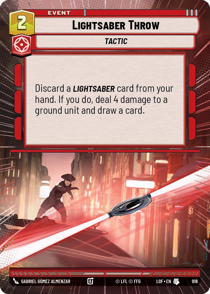 Lightsaber Throw (Hyperspace Foil) - Legends of the Force - Star Wars ...