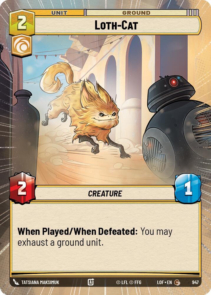 Loth-Cat (Hyperspace Foil) - Legends of the Force - Star Wars ...