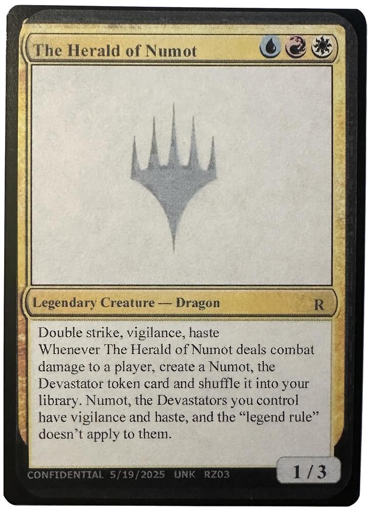 The Herald of Numot - Un-Known Event Playtest Cards - Magic: The ...