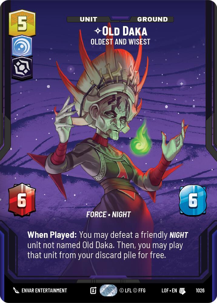 Old Daka - Oldest and Wisest (Prestige) - Legends of the Force - Star ...