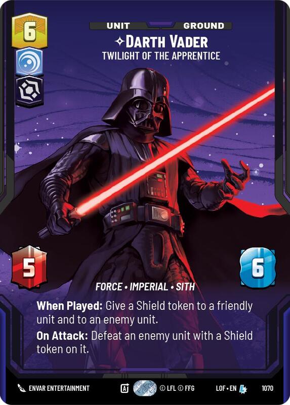Darth Vader - Twilight of the Apprentice (Prestige Foil) - Legends of ...