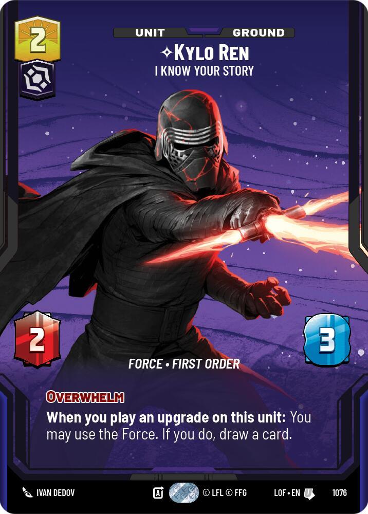 Kylo Ren - I Know Your Story (Prestige Foil) - Legends of the Force ...