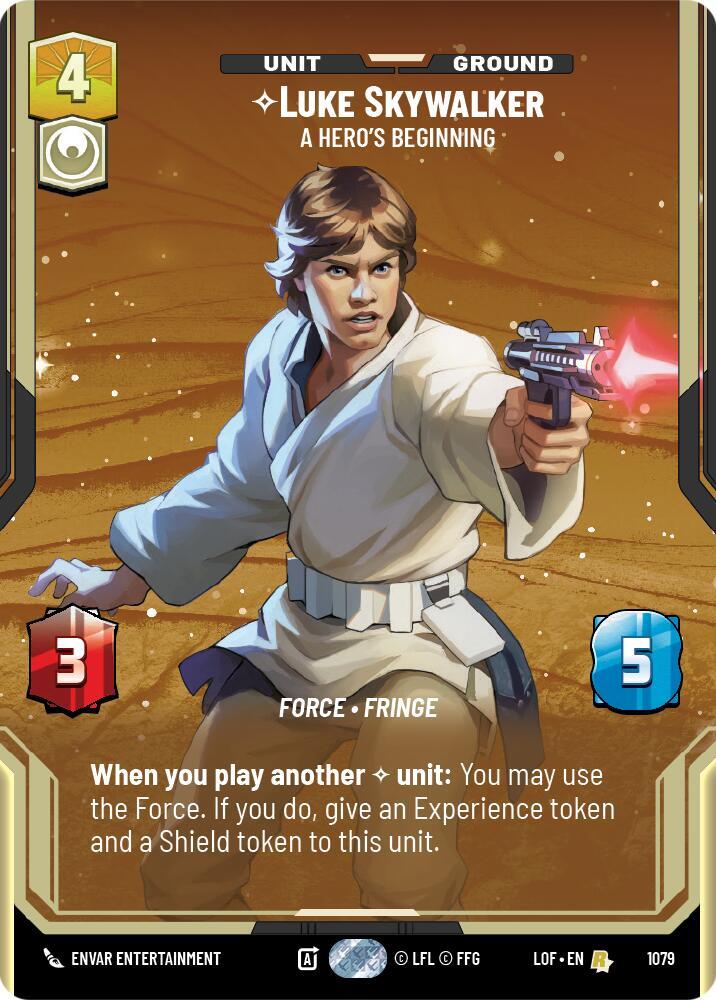 Luke Skywalker - A Hero's Beginning (Prestige Foil) - Legends of the ...
