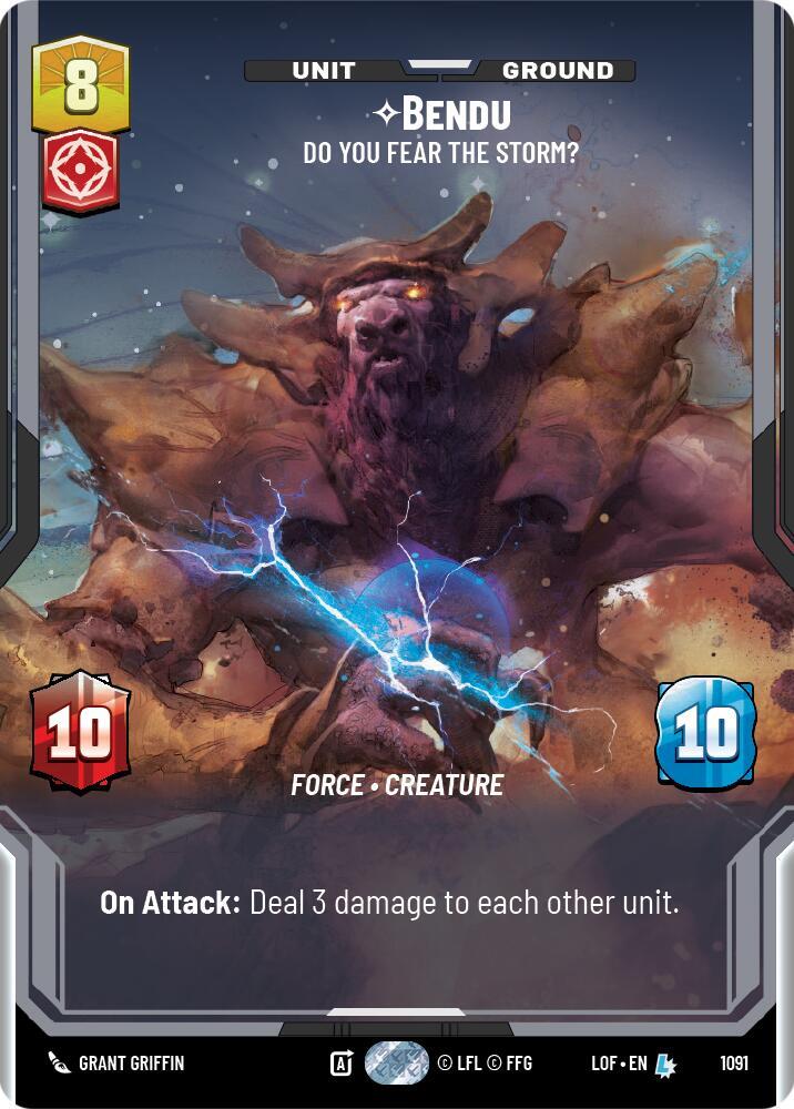 Bendu - Do You Fear the Storm? (Prestige Foil) - Legends of the Force ...