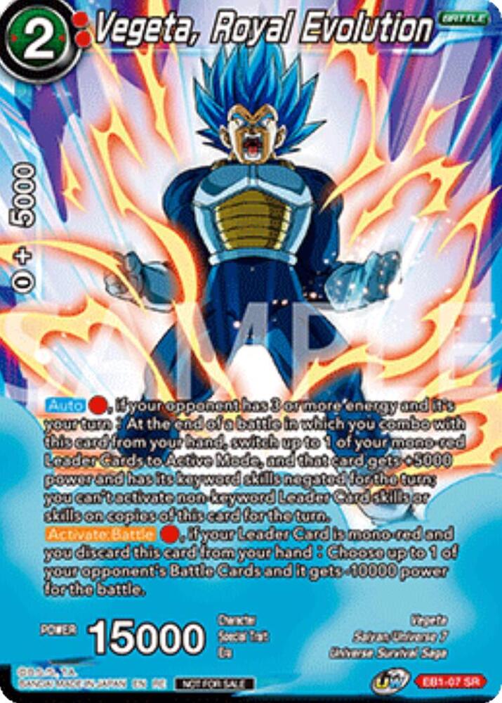 Vegeta, Royal Evolution (Deluxe Pack 2025 Vol.2) - Promotion Cards ...