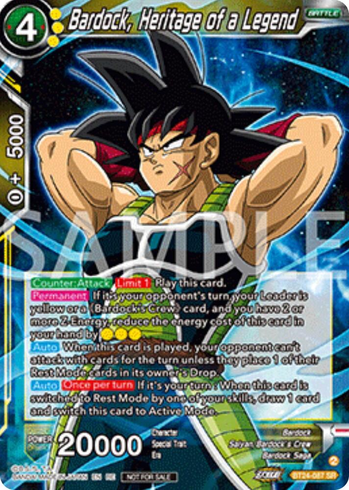 Bardock, Heritage of a Legend (Deluxe Pack 2025 Vol.2) - Promotion ...