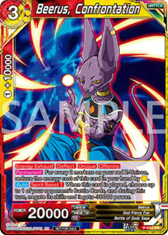 Beerus, confrontation (Deluxe Pack 2025 Vol.2) - Promotion Cards ...