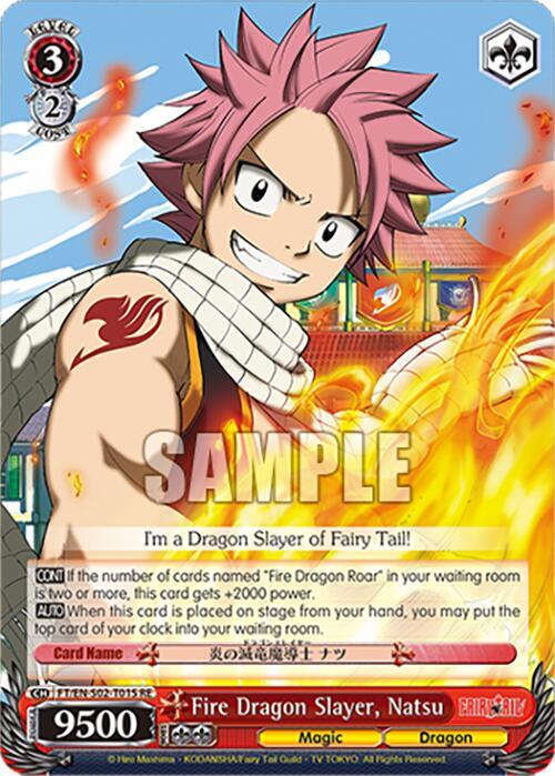 Fire Dragon Slayer, Natsu (SR) - Fairy Tail Chronicle Set - Weiss ...