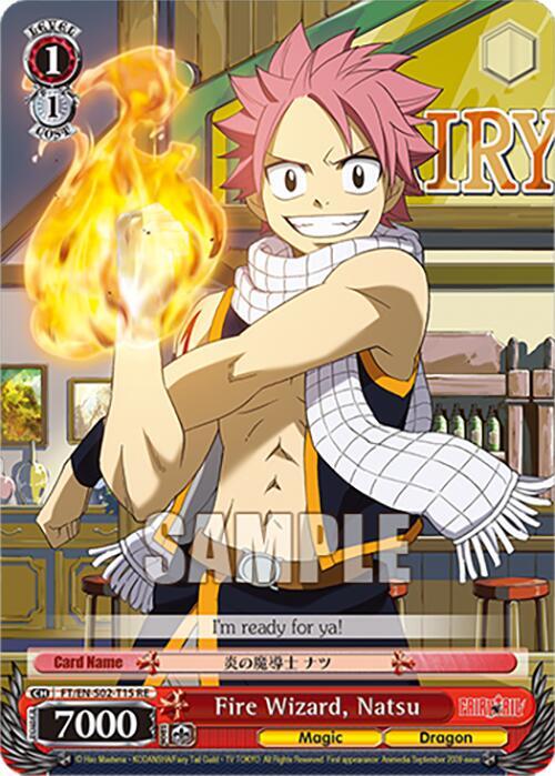 Fire Wizard, Natsu - Fairy Tail Chronicle Set - Weiss Schwarz ...