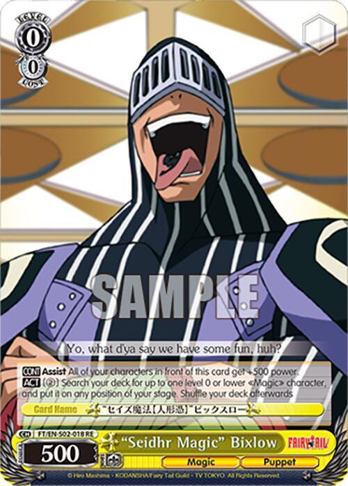 "Seidhr Magic" Bixlow - Fairy Tail Chronicle Set - Weiss Schwarz ...