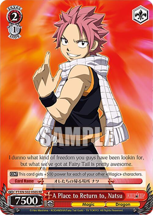 A Place to Return to, Natsu (SR) - Fairy Tail Chronicle Set - Weiss Schwarz - TCGplayer.com