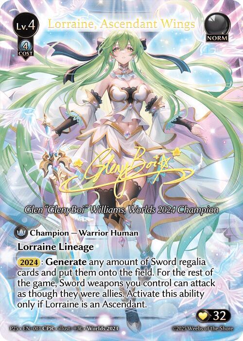 Lorraine, Ascendant Wings (CPR) - Supporter Pack 3 - Grand Archive TCG - TCGplayer.com