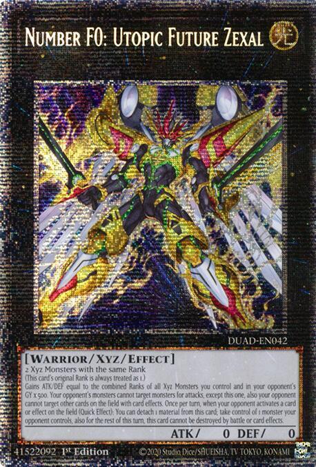 Number F0: Utopic Future Zexal (Starlight Rare) - Duelist's Advance - YuGiOh - TCGplayer.com
