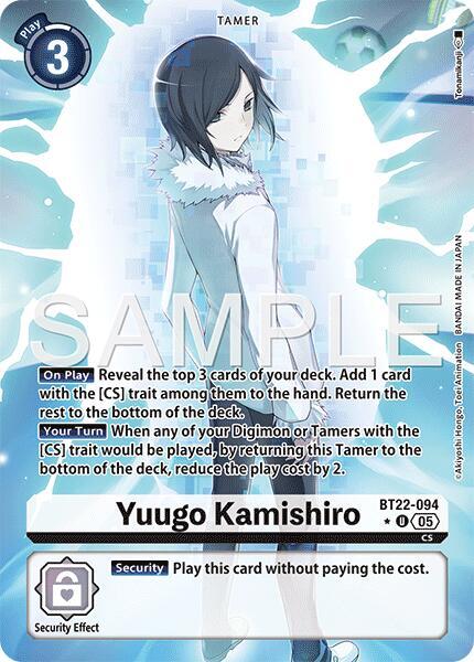 Yuugo Kamishiro (Alternate Art) - Cyber Eden - Digimon Card Game ...
