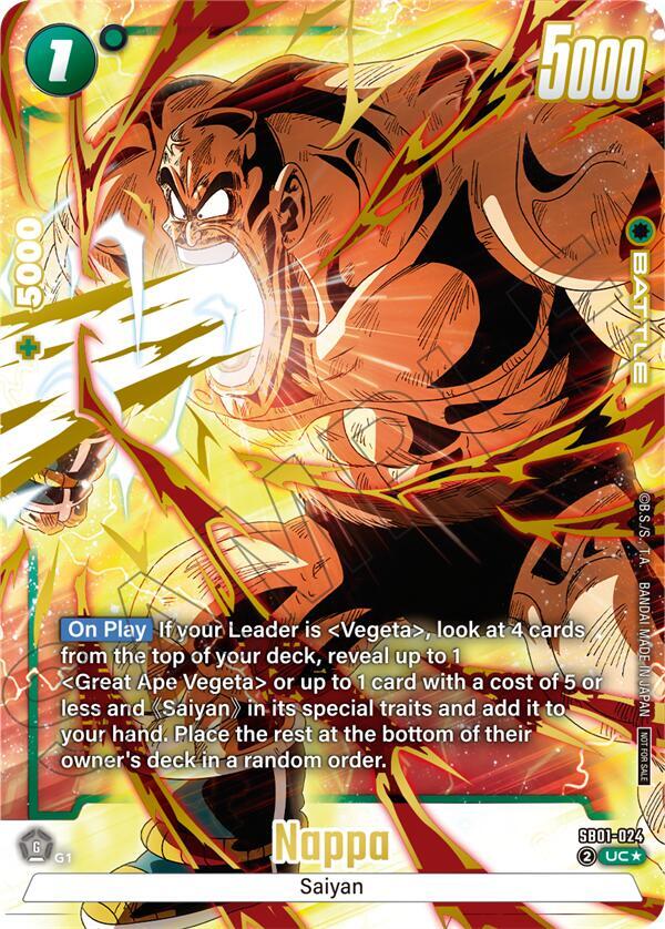 Nappa (Limited Pack 02) (Alternate Art) - Tournament and Championship ...