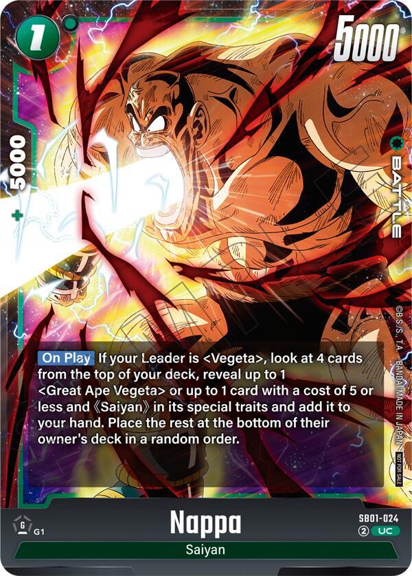 Nappa (Limited Pack 02) - Tournament and Championship Promos - Dragon ...