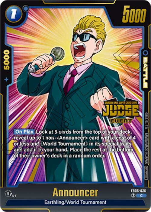 Announcer (Judge Pack (Event Judge) 04) - Tournament and Championship ...