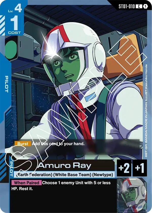 Amuro Ray - Starter Deck 01: Heroic Beginnings - Gundam Card Game ...