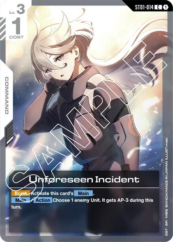 Unforeseen Incident - Starter Deck 01: Heroic Beginnings - Gundam Card ...