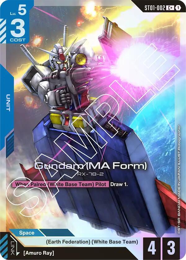 Gundam (MA Form) (C+) - Starter Deck 01: Heroic Beginnings - Gundam ...